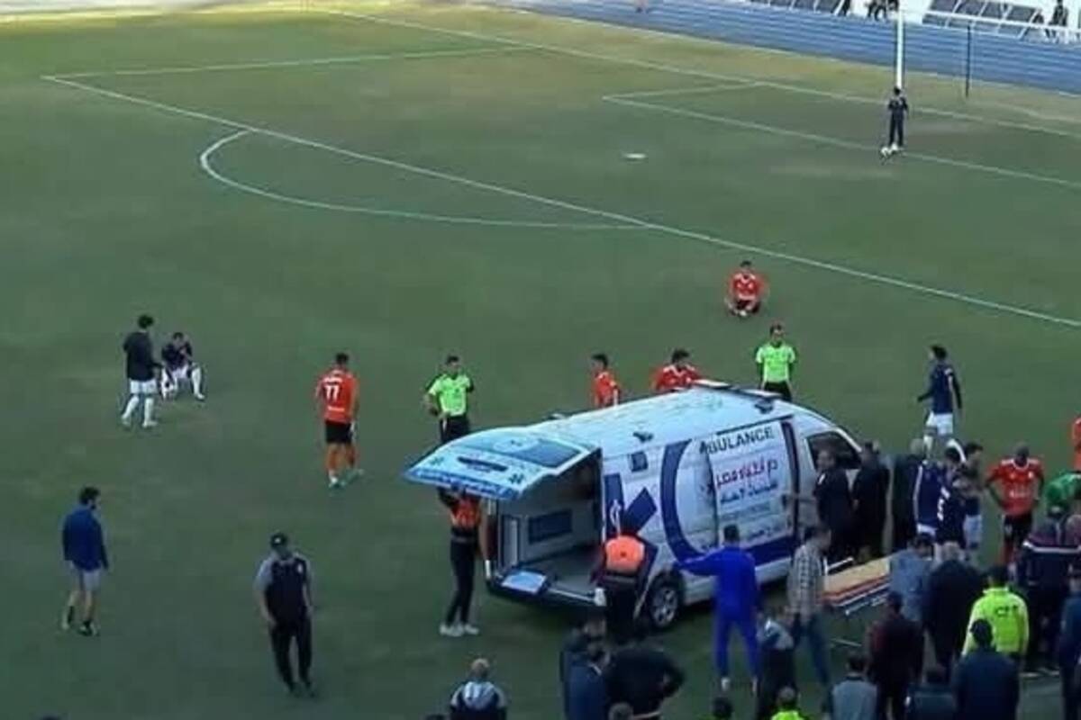 Straszne obrazki. Zawodnik eskortowany ambulansem [WIDEO]