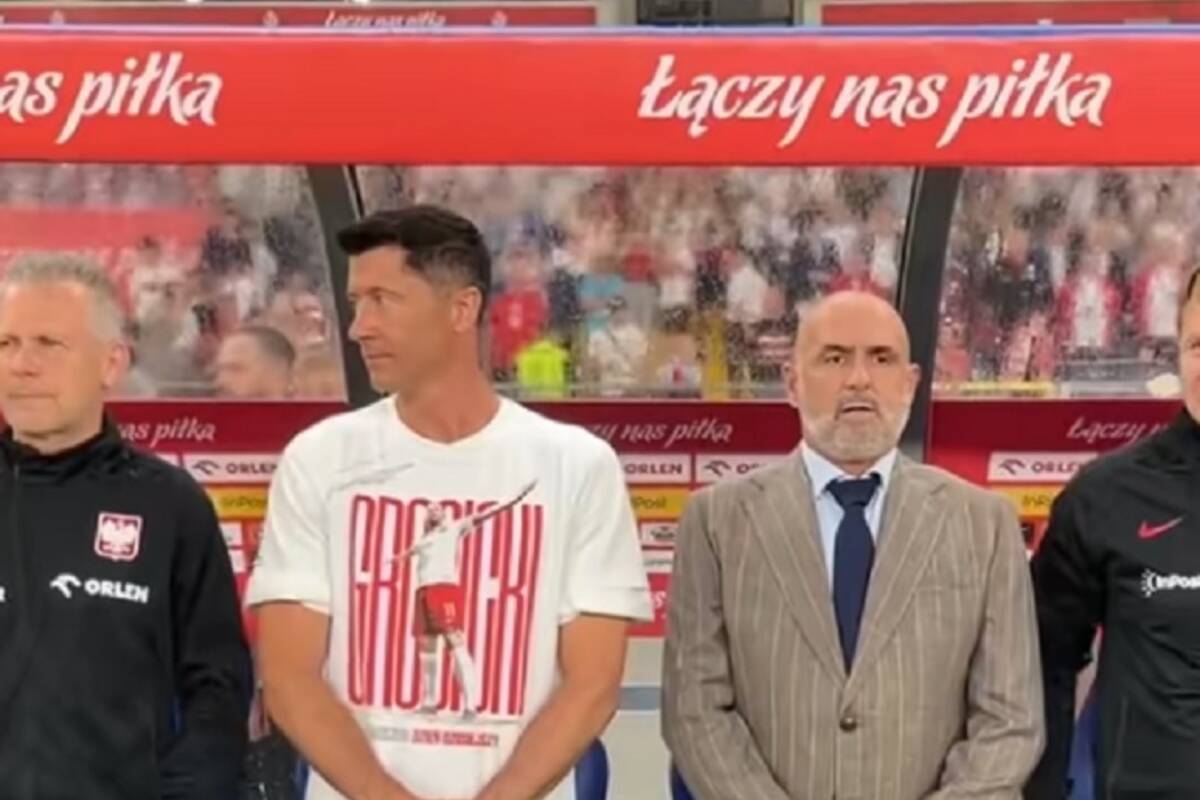 Prorocze nagranie? Lewandowski i Probierz nawet na siebie nie spojrzeli ...